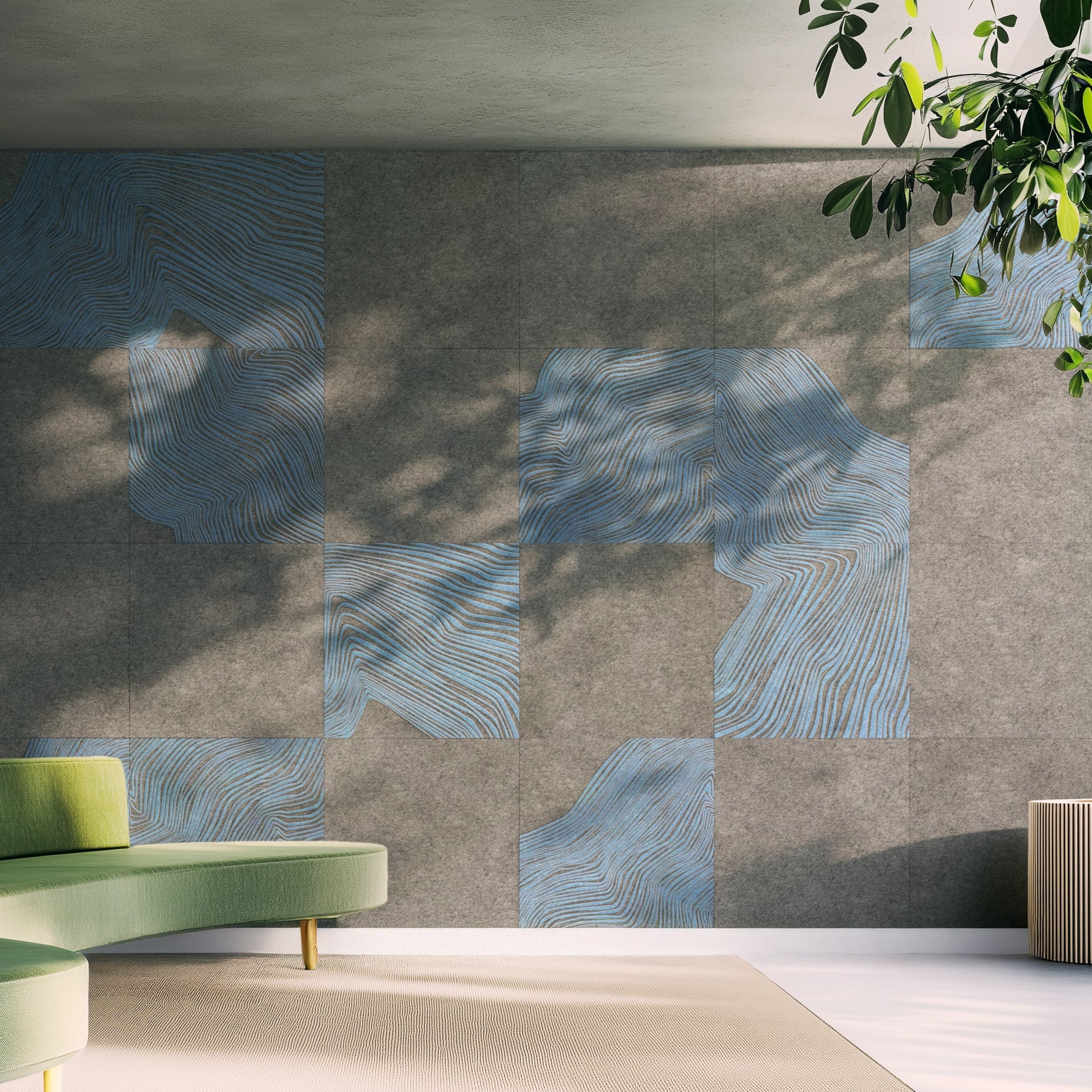 SCREEN PRINTED FELT TILES | BLUE PEARL – Jill Malek